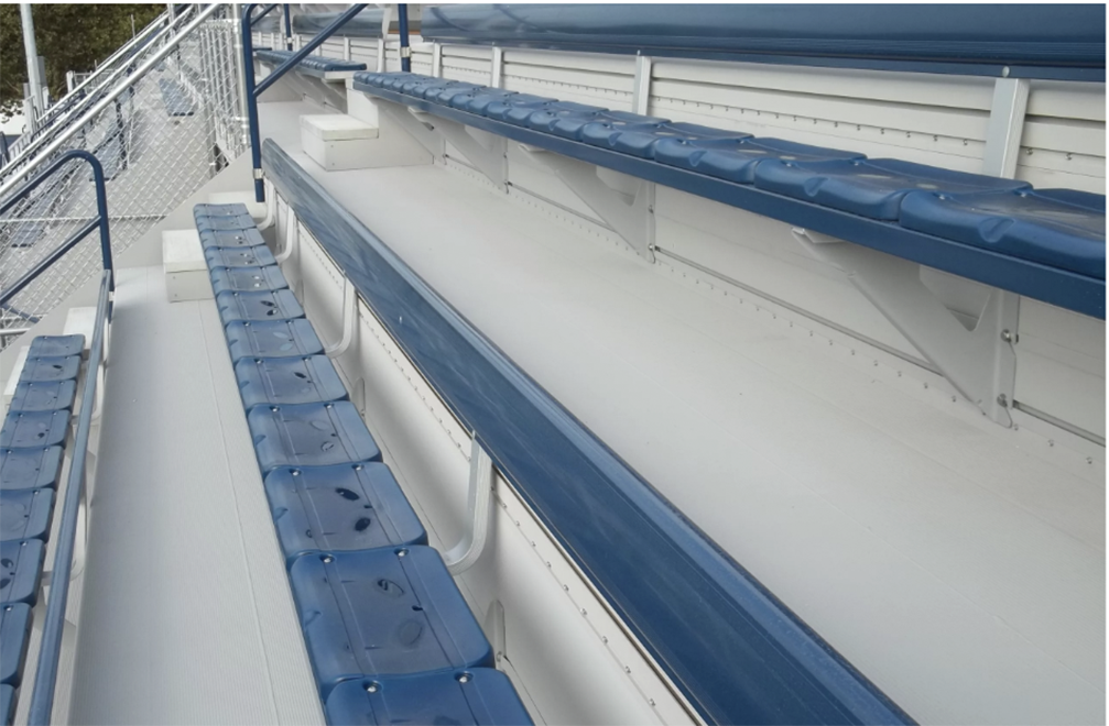 Long span stadium riser - Long span aluminum riser system - Dant Clayton